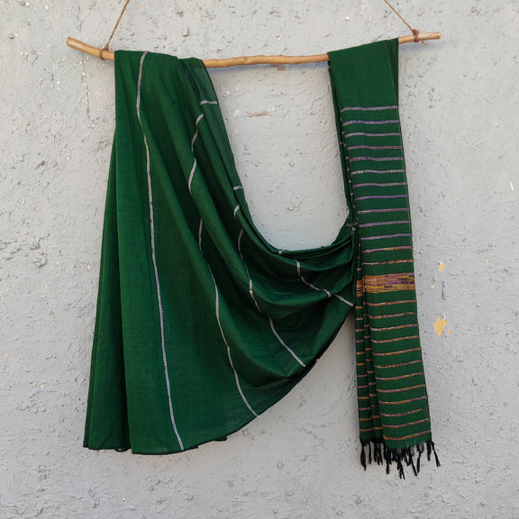 KESH - Pure Cotton Kesh Dark Green – Sanskruti