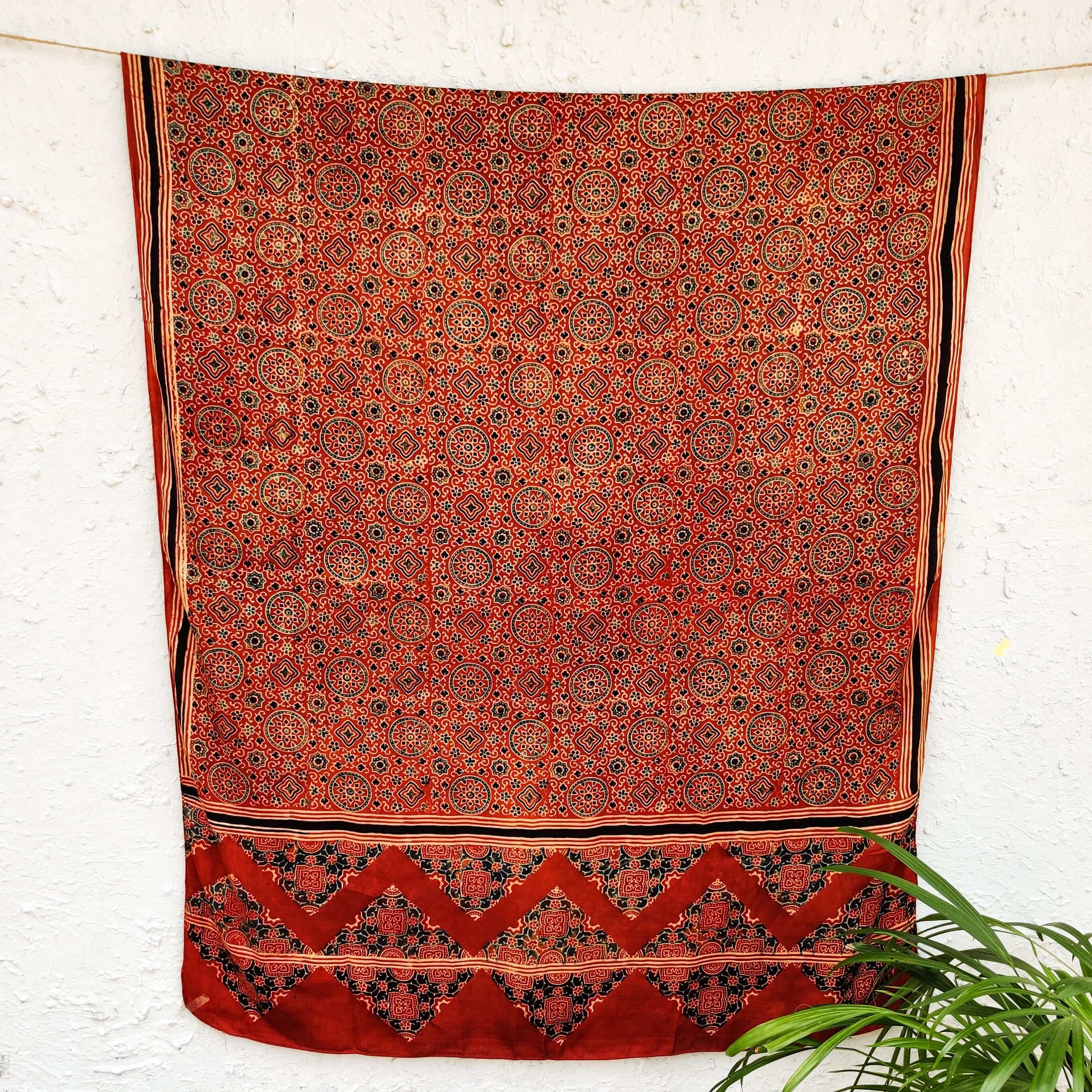 Modal Silk Nooria Ajrak Dupatta – Sanskruti