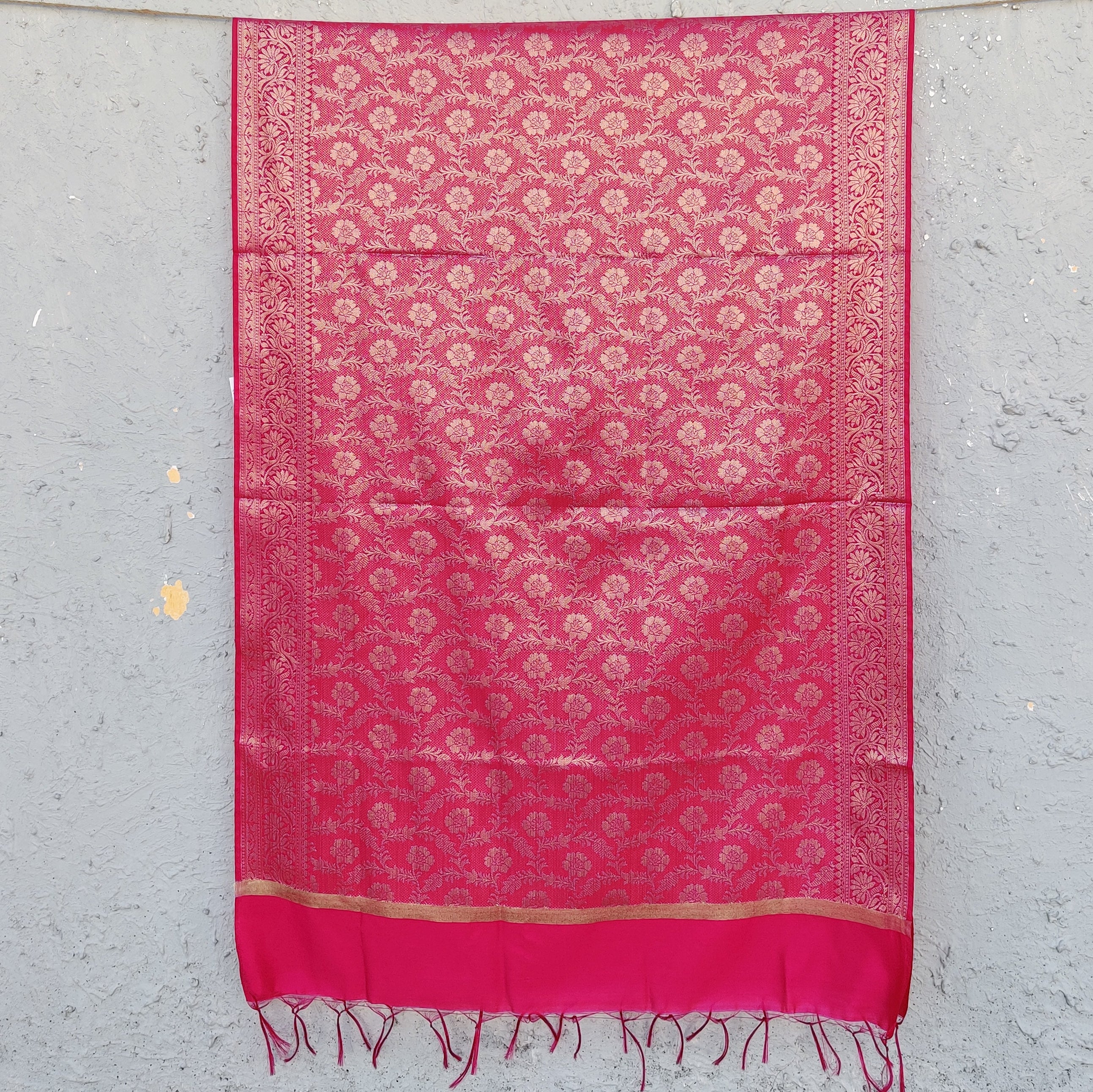 PIYU - Banarasi Kathan Jacquard Dupatta Pink – Sanskruti