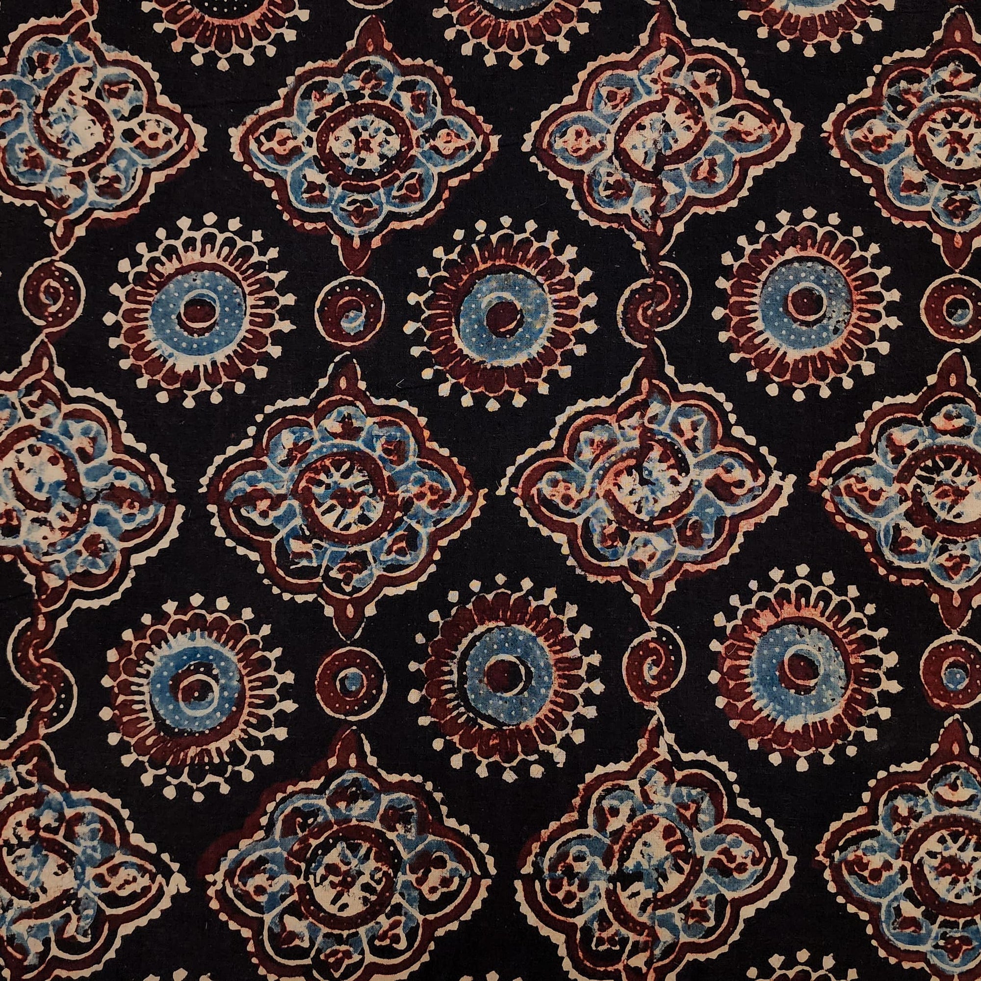 Ajrak Fabrics – Buy Online Ajrak Fabrics, Ajrak Cotton Hand Block Print ...