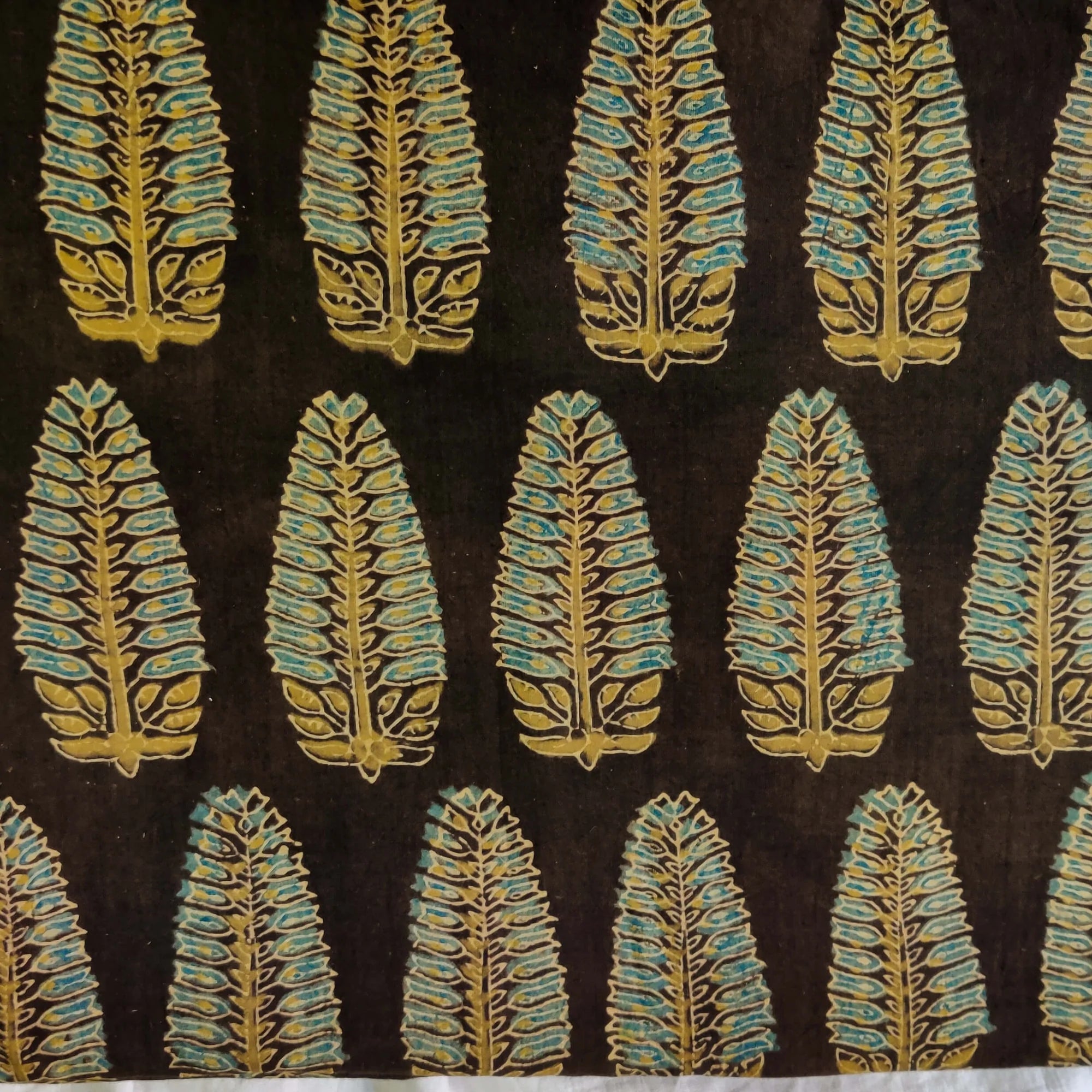 Pure Cotton Ajrak Dark Brown With Ajrak Motif Hand Block Print Blouse ...