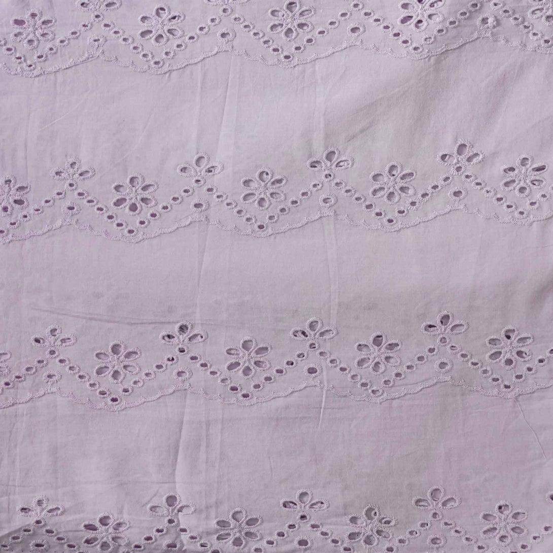 (Width 60 Inches) Pure Cotton Hakoba Pastel Purple With Zigzag Hakoba ...