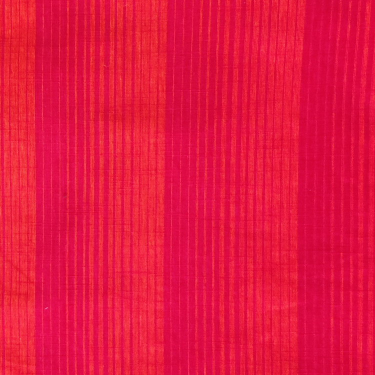 Pure Cotton Handloom Pink Orange Merged Textured Fabric – Sanskruti