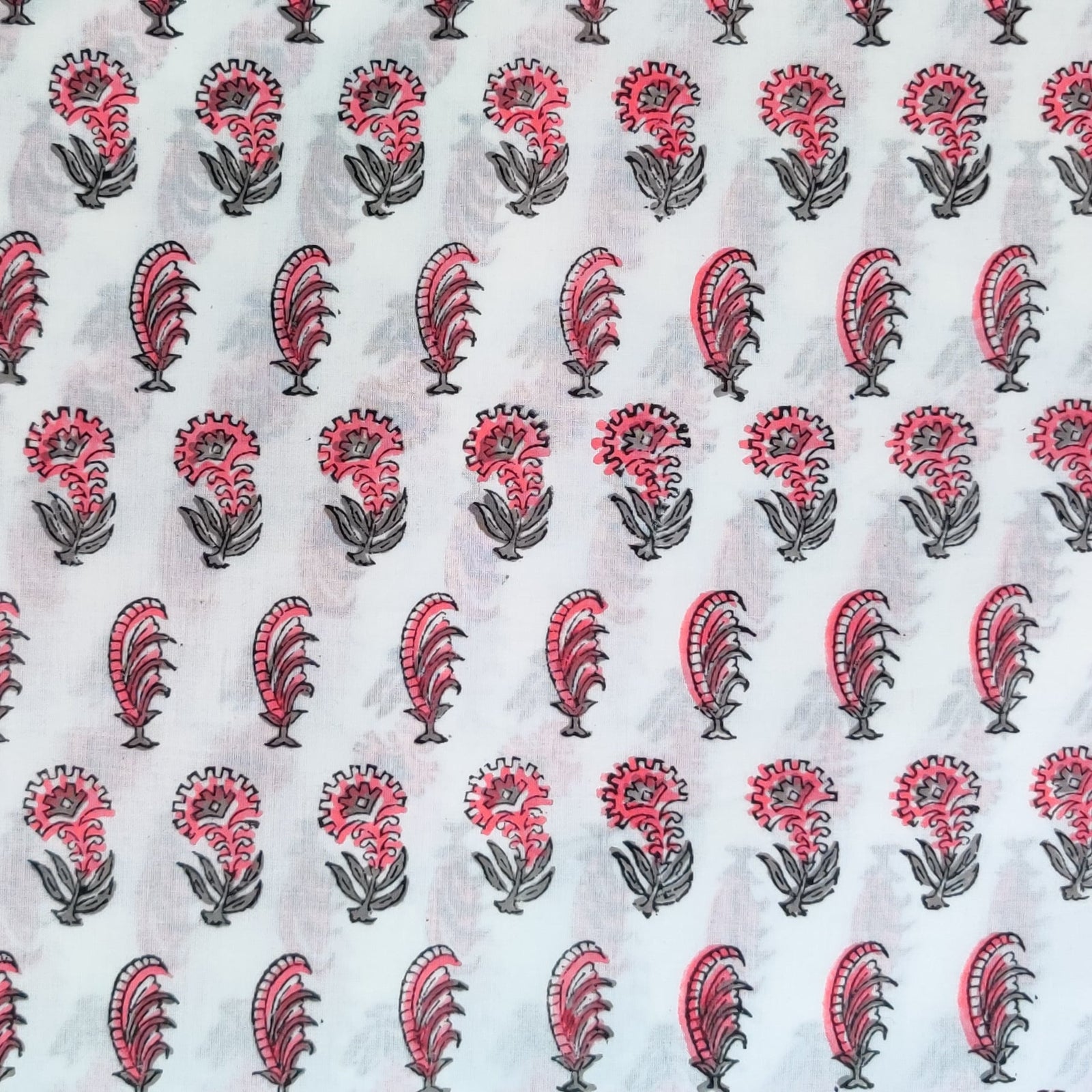 Jaipuri, Mughal , Jaal, Rapid Hand Block Print Cotton Fabrics Online ...