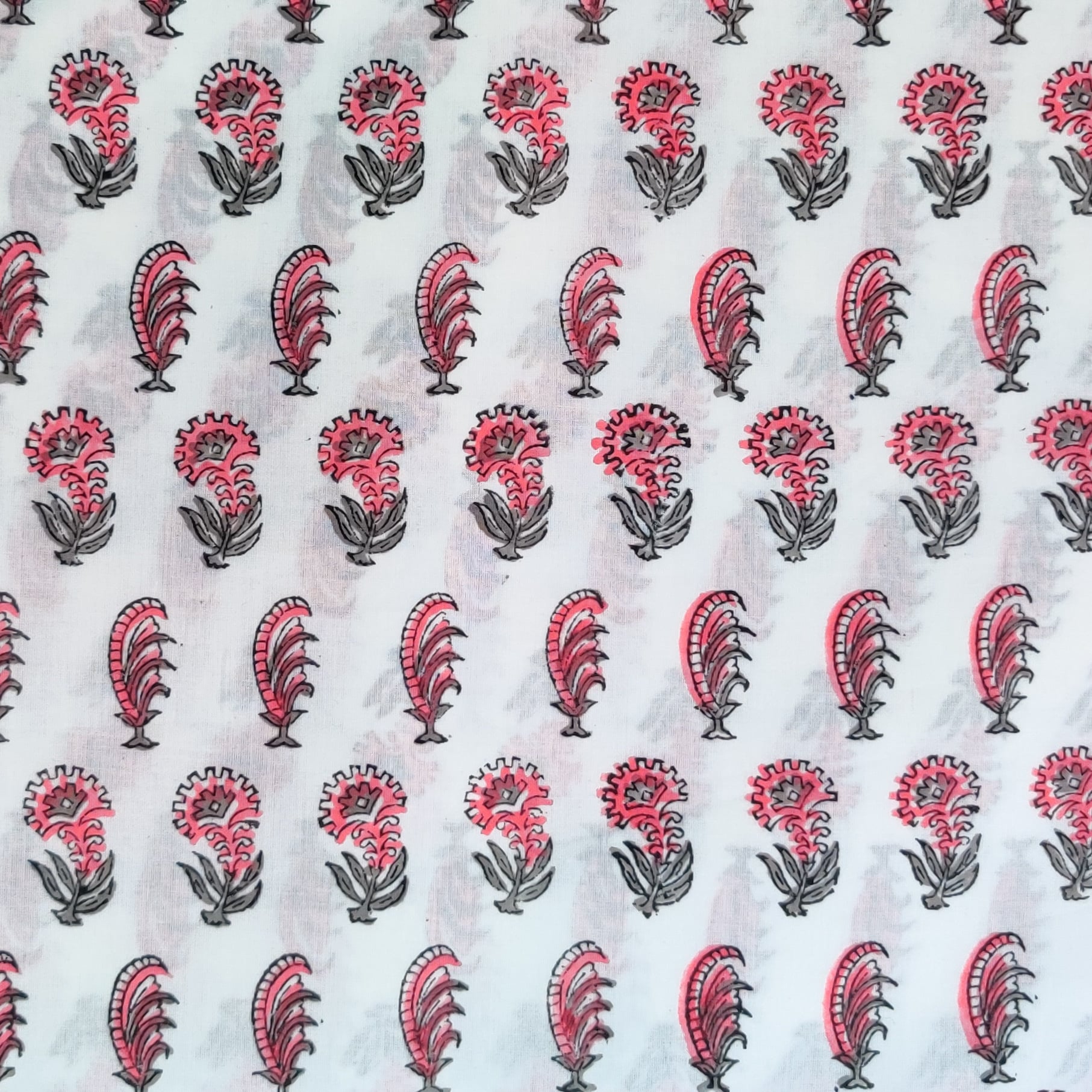 Jaipuri, Mughal , Jaal, Rapid Hand Block Print Cotton Fabrics Online ...