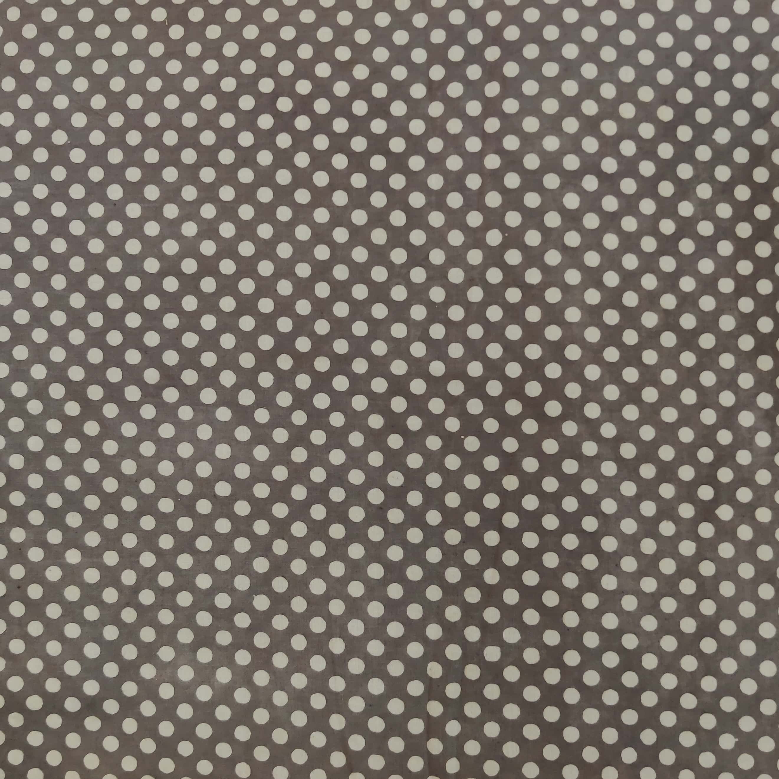 Pure Cotton Kashish Polka Dot Hand Block Print Fabric – Sanskruti