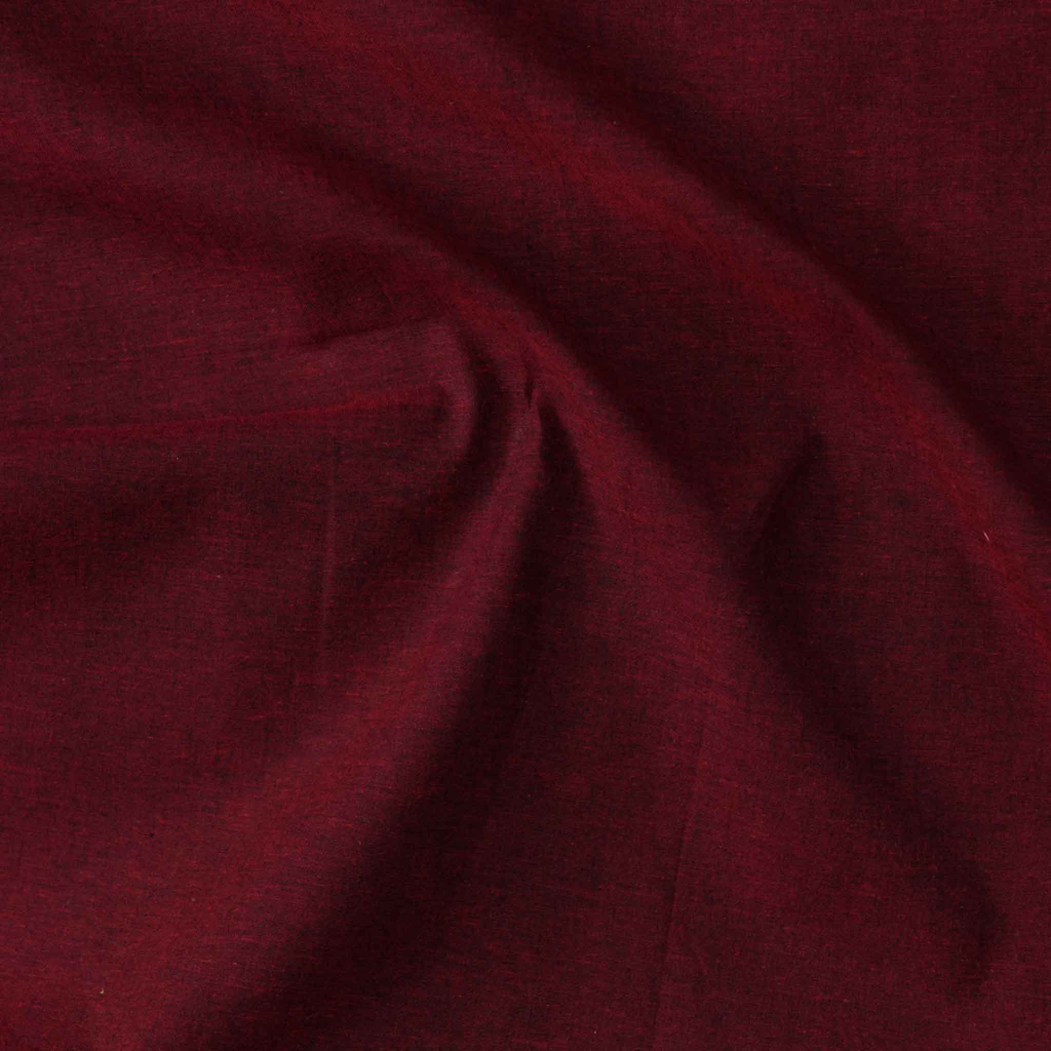 Pure Cotton Maroon Handloom South Cotton Fabric – Sanskruti