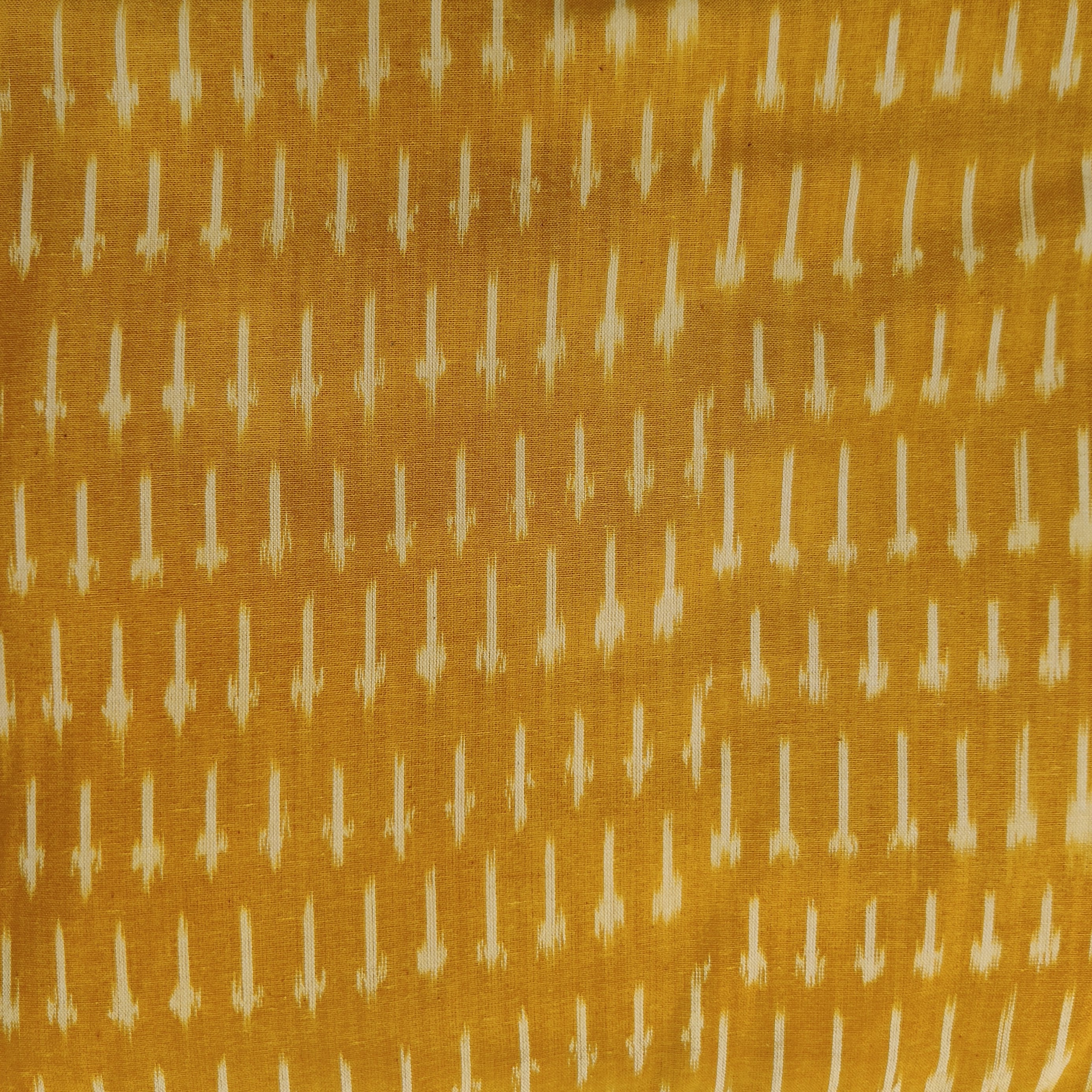 Pure Cotton Mustard With Small Weaves Woven Fabric – Sanskruti