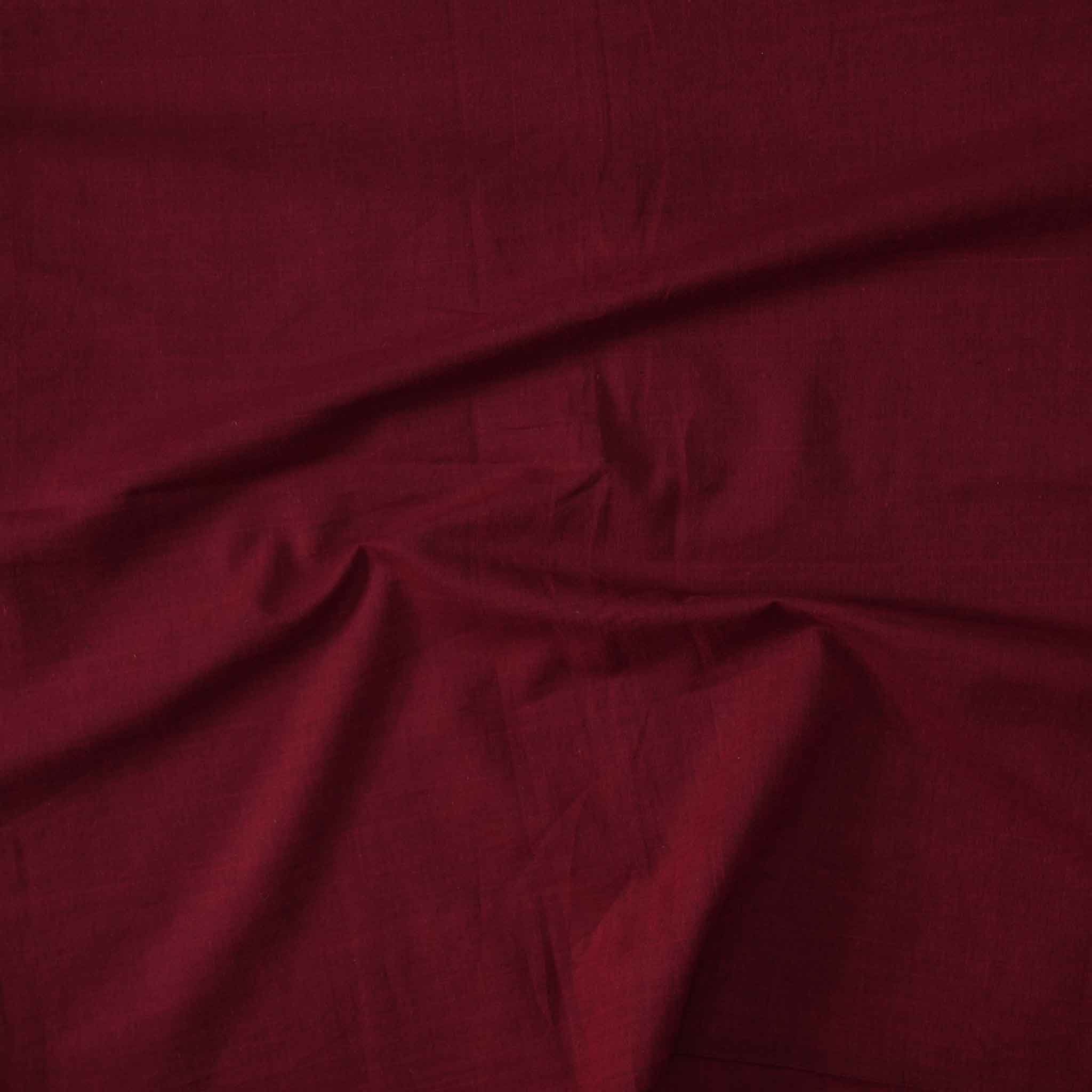 Pure Cotton Soft Handloom Maroon – Sanskruti