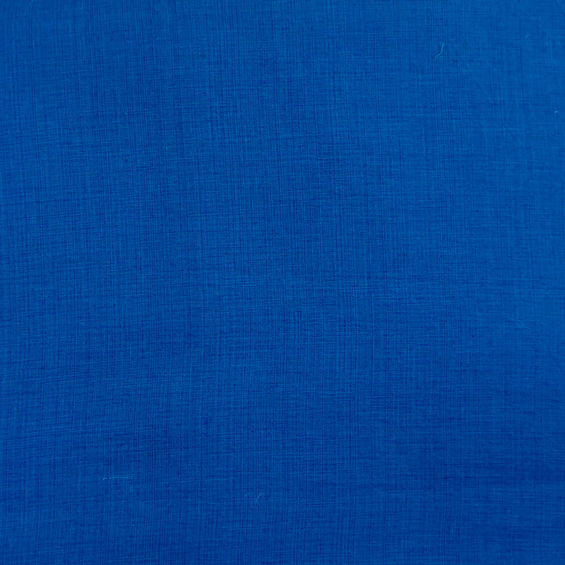 Pure Cotton Textured Blue Woven Fabric - Sanskruti