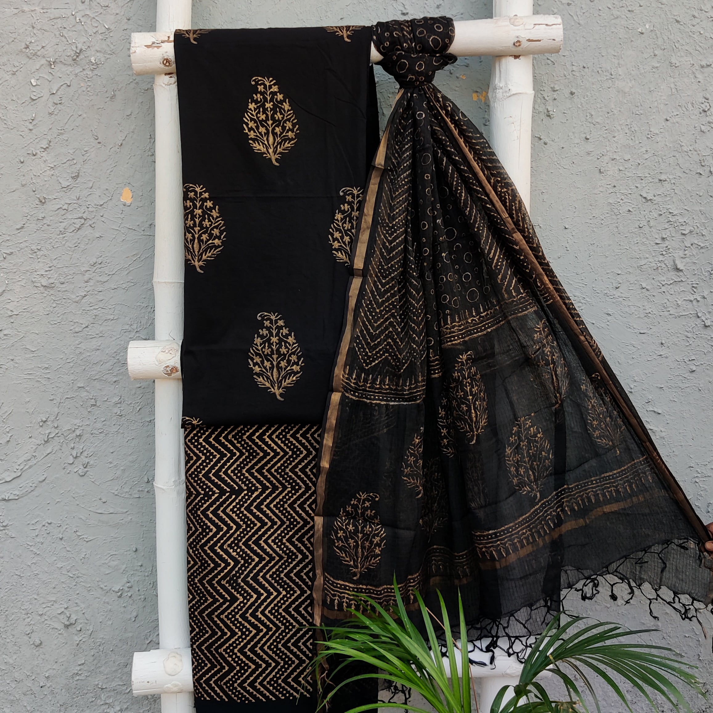 RATIKA- Pure Cotton Daily Wear Suit Piece Kota Dupatta – Sanskruti